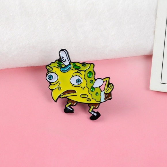 Accessories | 5 For 25 Saleugly Spongebob Squarepants Pin | Poshmark
